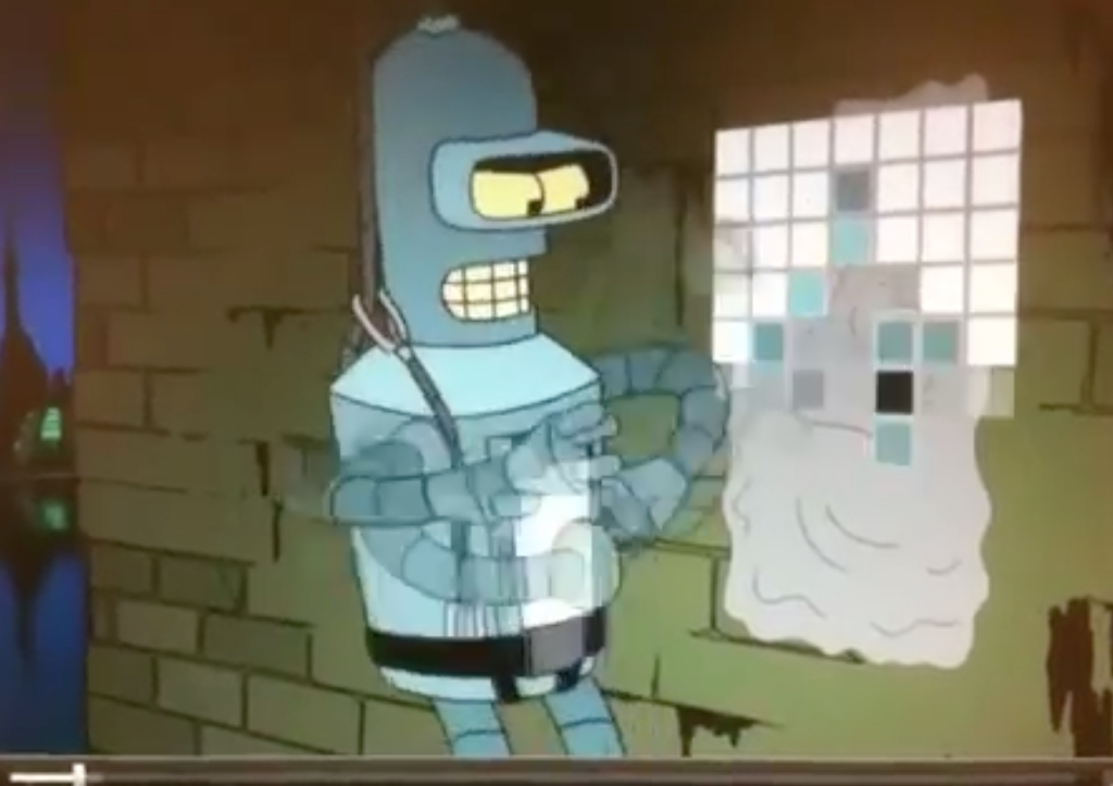 Bender is Invader, version cartoon - GREAT-ARTMAG